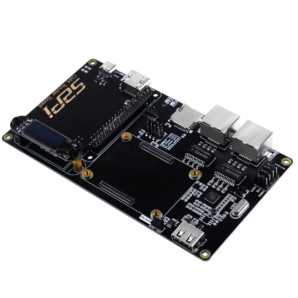 GeeekPi Router Board for Raspberry Pi CM5/Raspberry Pi CM4, Expansion Board Breakout Board Module for Raspberry Pi Compute Module 5 Series and Compute Module 4 Series
