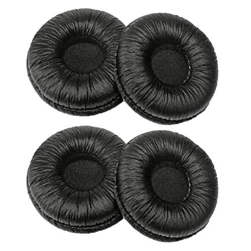Bingle Replacement Earpads Leatherette Spare Ear Cushions Compatible with Plantronics Supra Plus Encore and H251 H251N H261 H261N H351 H351N H361 H361N Office Telephone Headsets (4 Pack)(BEC-LTH4)