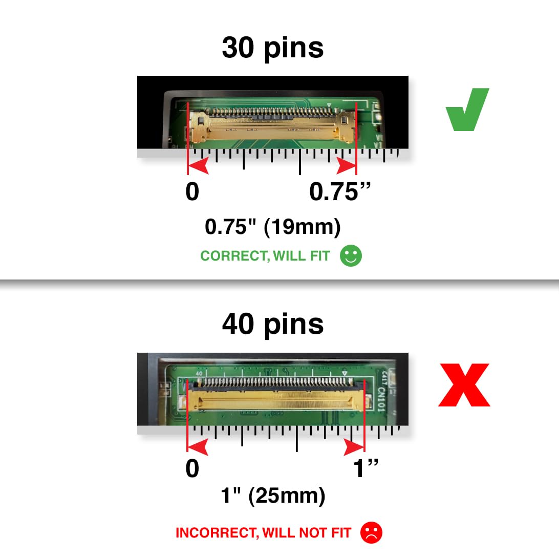 LCDBros Replacement Screen for Acer Aspire ES1-522-449L 30 Pins HD 1366x768 Glossy LED LCD with Tools