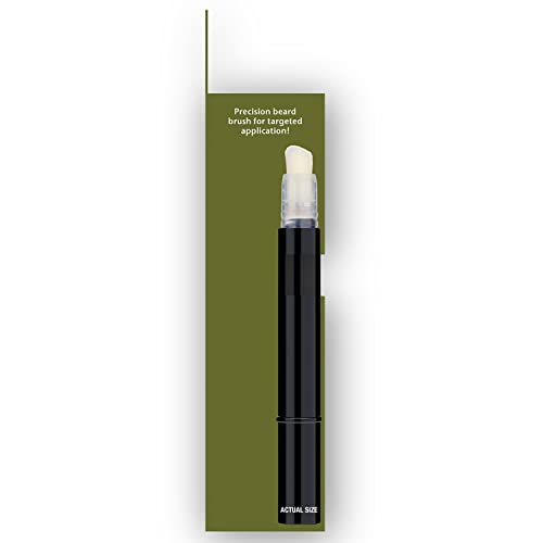 SoftSheen-Carson Magic Grooming Beard Filler Pencil Brush for Men, Waterproof, Fill in Patchy Beard & Cover Greys, Natural Black Shade, Black, 0.05 Fl Oz