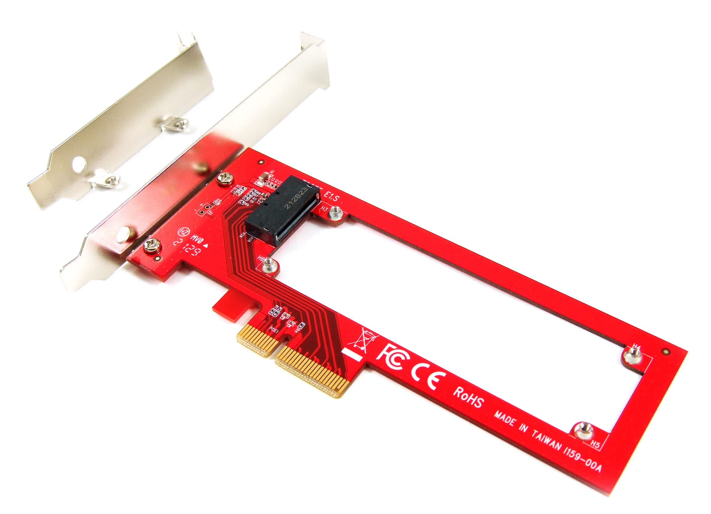 Ableconn PEXE1S159 PCIe 4.0 x4 Host Adapter for EDSFF E1.S NVMe SSD - NVMe E1.S SSD PCIe Carrier Adapter