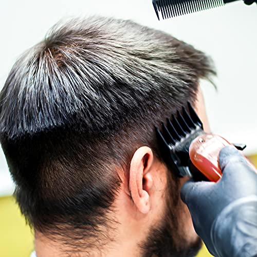 Premium Clipper Guards Fit for Wahl, Professional Hair Cutting Guides Combs Attachment with Metal Clip, 10 Cutting Lengths Guards Set Compatible with Most Wahl Clippers