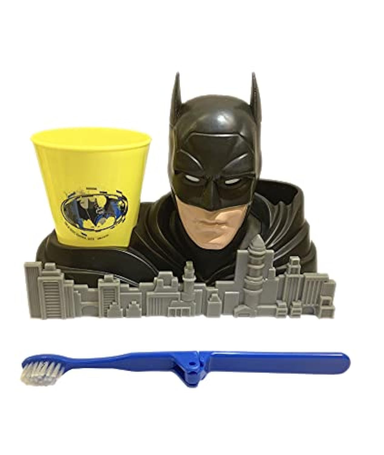 Centric Beauty LLC Batman Super Smile Set Toothbrush holder, Toothbrush, and Rinse Cup