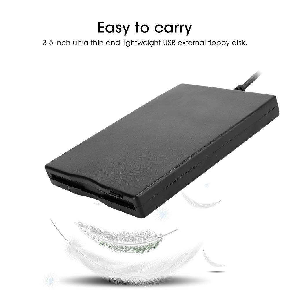 External Floppy Disk Drive,3.5" 720k Card Reader Drives Compatible with USB 1.1/2.0/3.0, USB Floppy Disk for Desktop and Laptop Computers