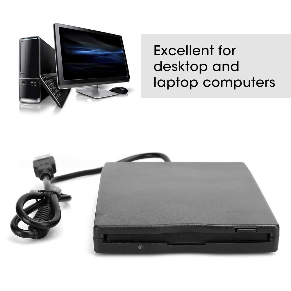 External Floppy Disk Drive,3.5" 720k Card Reader Drives Compatible with USB 1.1/2.0/3.0, USB Floppy Disk for Desktop and Laptop Computers