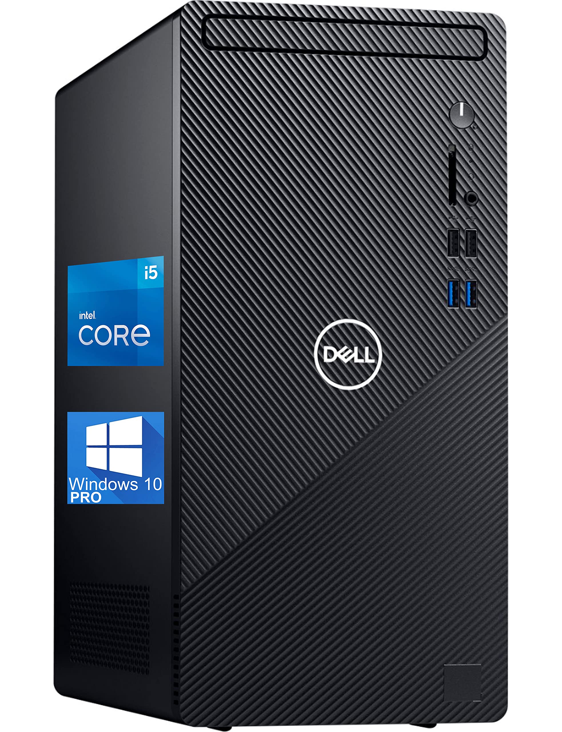 Dell Inspiron 3891 Desktop Computer, Intel Core i5-10400 Upto 4.3GHz, 8GB RAM, 256GB SSD NVMe, AC Wi-Fi, Bluetooth, HDMI, VGA, No DVD, SD-Card - Windows 10 Pro (Renewed)