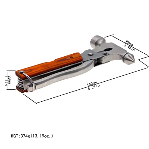 whiteeeen Mulit Tools Escape 16 in 1 Multitool Camping Gear Emergency Survival