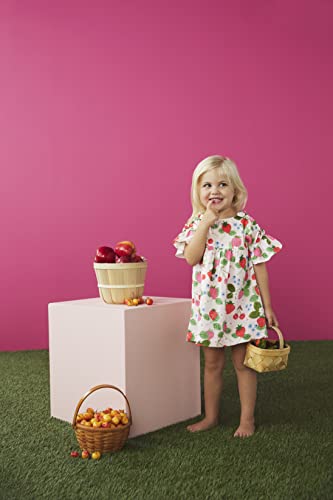 Mud Pie baby girls Short Sleeves Dress, Berry, 12-18 Months US