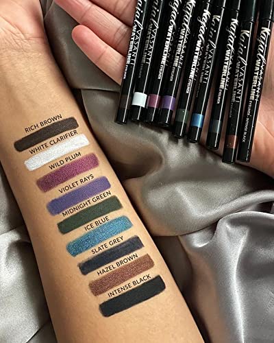 VASANTI Kajal Waterline Eyeliner Pencil - Long-lasting, Waterproof, Smudge-proof, Safe for Sensitive Eyes, Waterline Eye Liner - Opthalmologist Approved and Tested (Rich Brown)