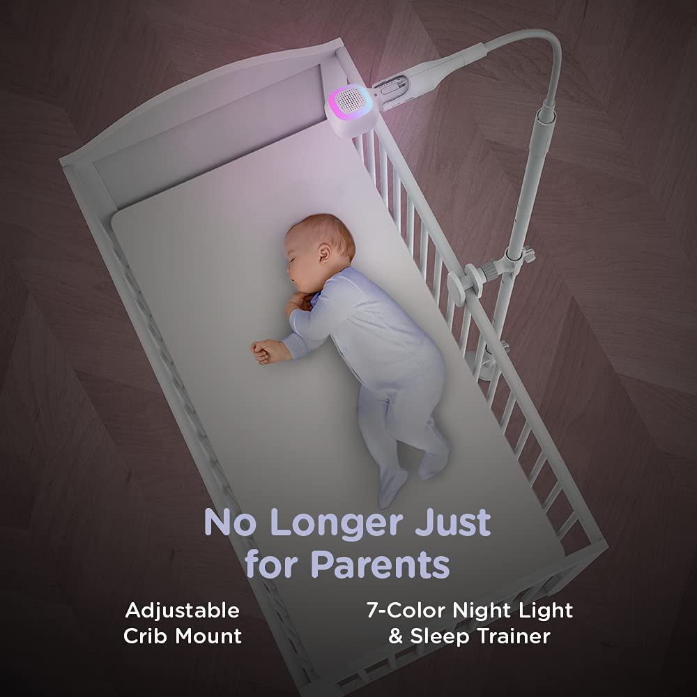 HUBBLE CONNECTED Nursery Pal Crib Edition β Smart Video Baby Monitor with 5" Touch Screen Display and Wi-Fi Connectivity, 7-Color Night Light and Sleep Trainer