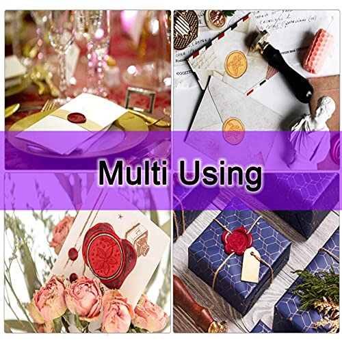 YIPLED Sealing Wax Kit, 728 Pcs Wax Seal Stamp Kit with 24 Color Wax Seal Beads, 2 Pens, Wax Seal Warmer, Wax Stamp Spoon and Candles for Gift & Envelope Sealing, Wedding Invitation