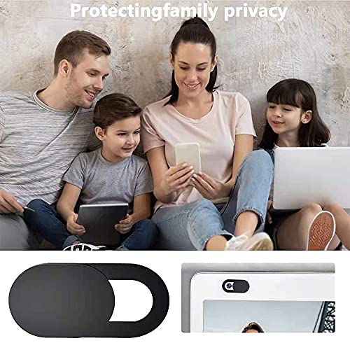Webcam Cover Slide, Phone Camera Blocker Ultra Thin Camera Cover Slide for Laptop Desktop Pc Tablet Smartphone Protect Your Privacy and Security Strong Adhesive