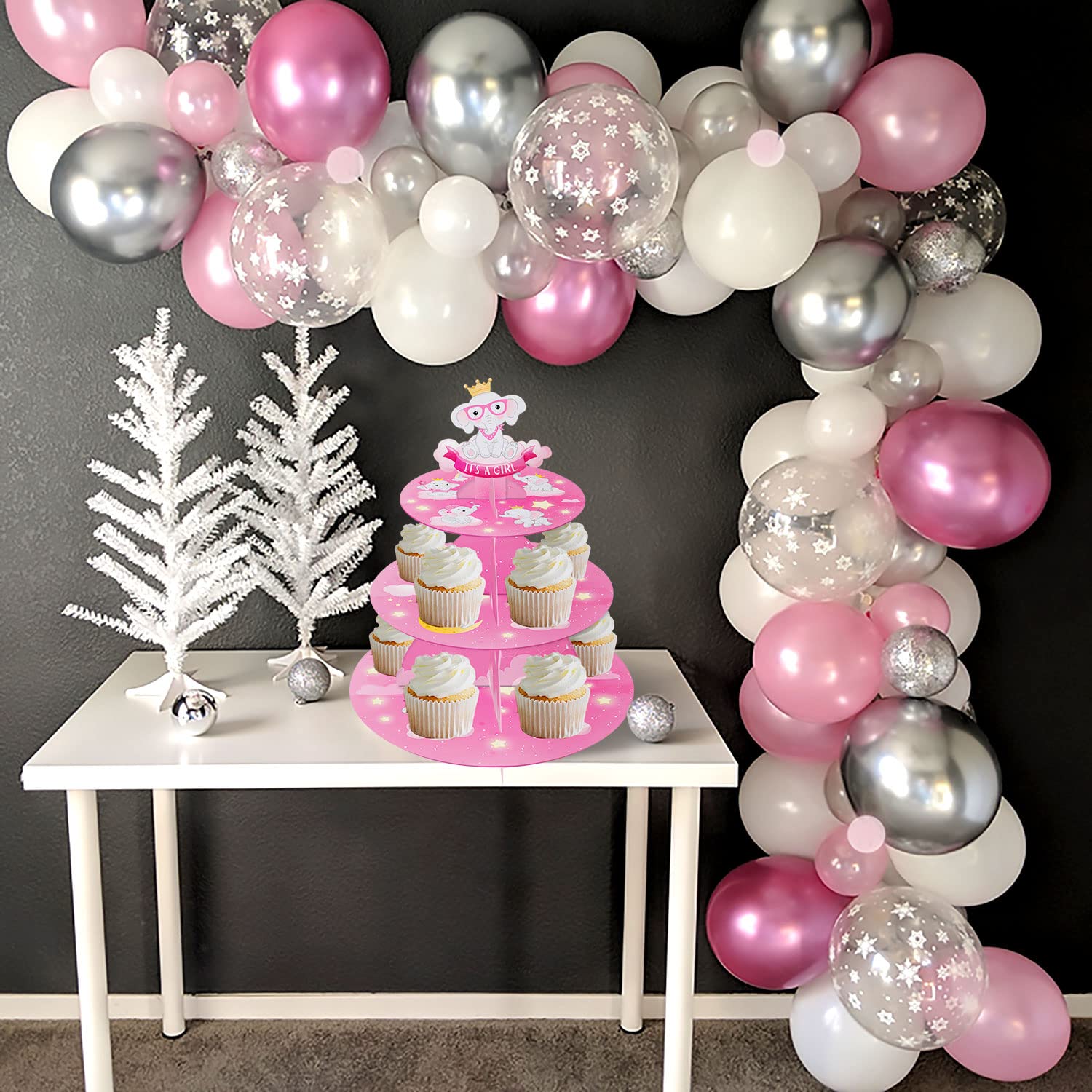 Pink Elephant Centerepiece Elephant Party Supplies Elephant Baby Shower Decorations Elephant Baby Shower Table Decoration Little Peanut Baby Shower Decorations