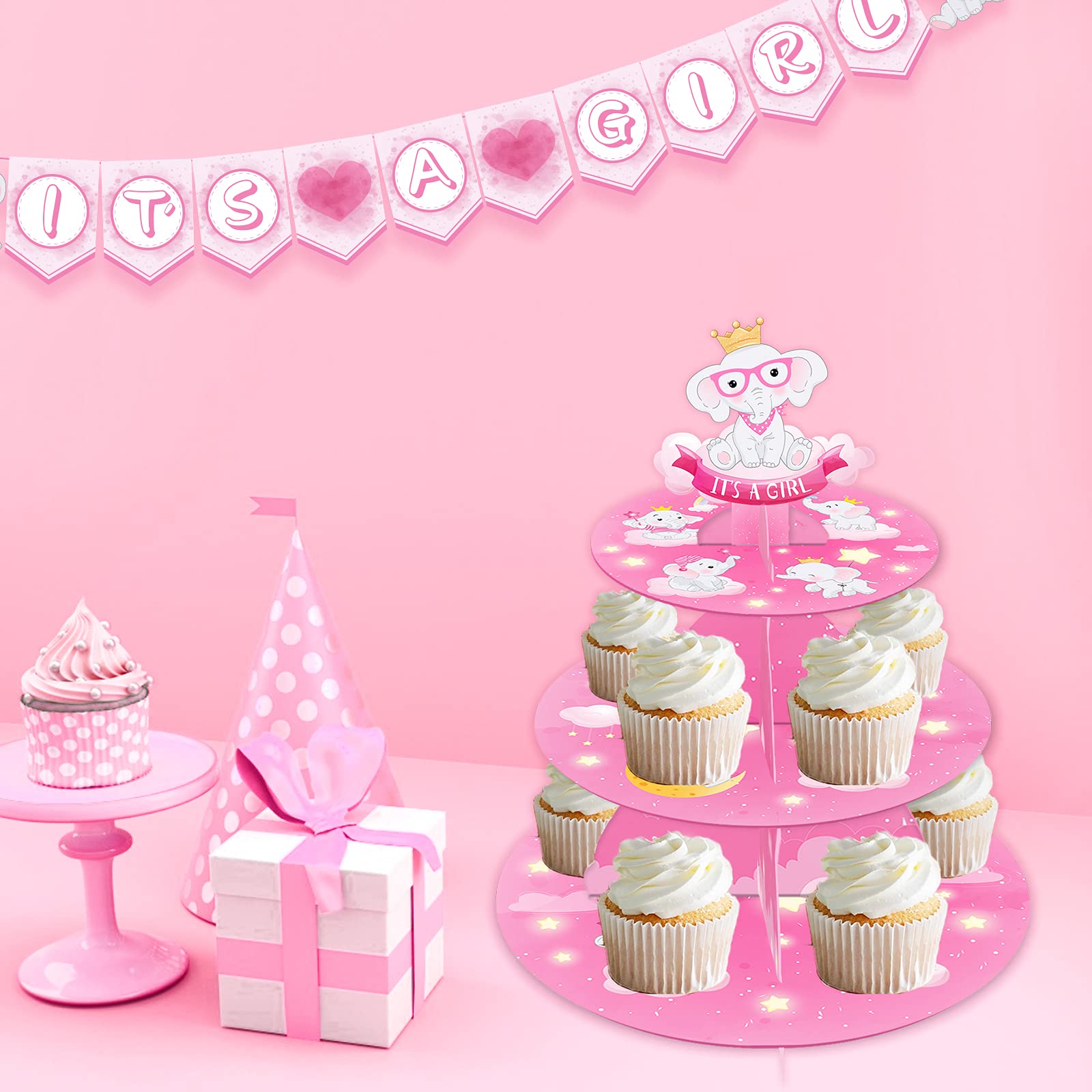 Pink Elephant Centerepiece Elephant Party Supplies Elephant Baby Shower Decorations Elephant Baby Shower Table Decoration Little Peanut Baby Shower Decorations