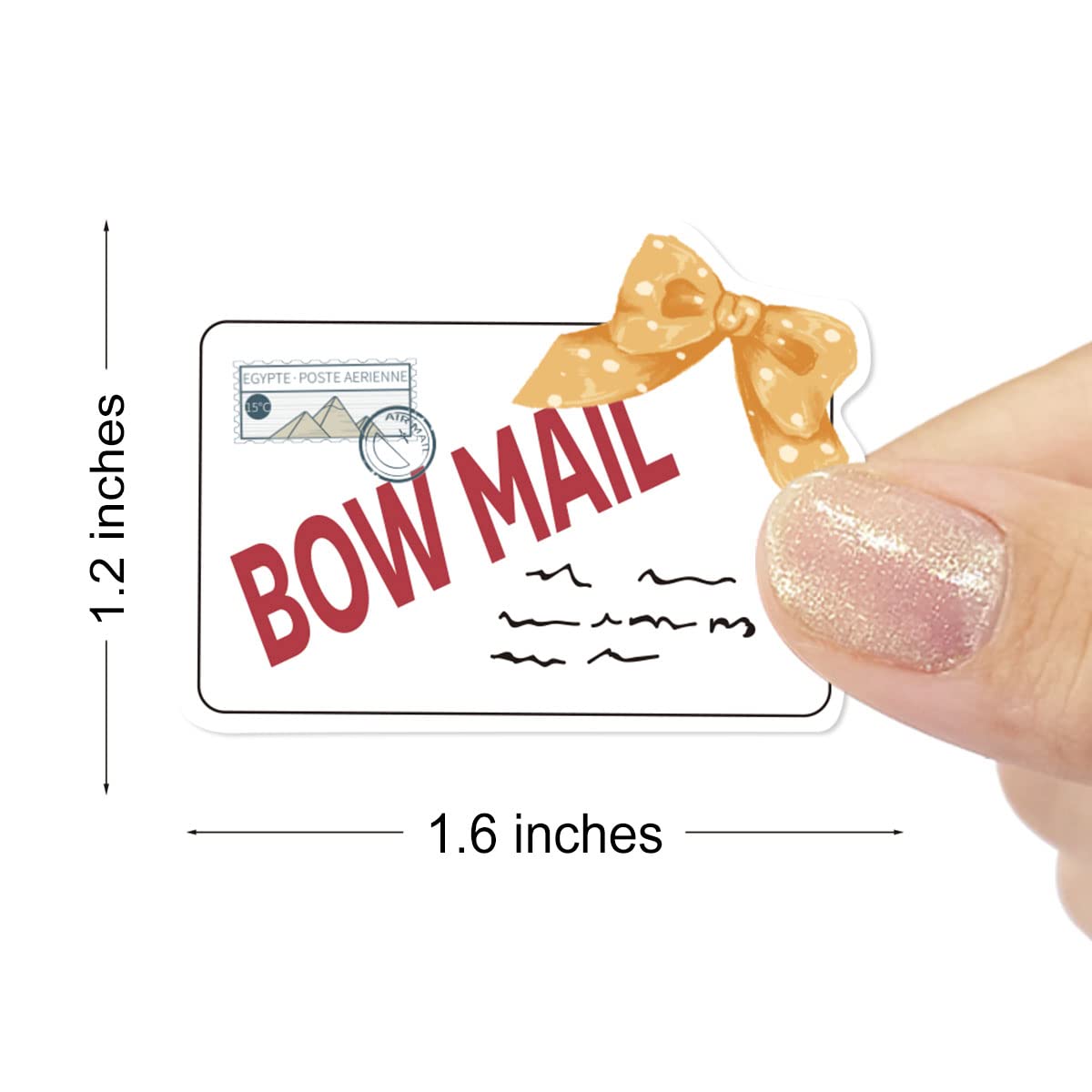 Bow Mail Stickers,Thank You Stickers,Handmade Stickers,Small Shop Stickers,Envelopes Stickers for Small Business, Online Retailers,Handmade Goods,500 Labels Per Roll