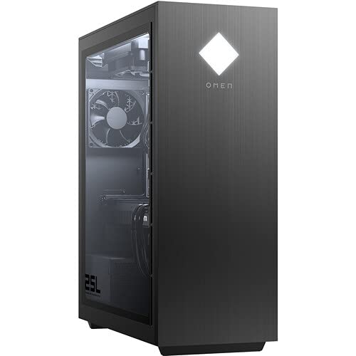 HP Omen 25L Gaming Desktop, Intel Core i7-10700, 6GB NVIDIA GeForce RTX 2060, 32GB DDR4 RAM, 2TB PCIe SSD, 1TB HDD, VR Ready, RGB Lighting, Windows 10 Pro