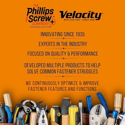 Velocity 1 1/4 Drywall Screw Set (Size #6) - Black Phosphate Coated and Stick-Tight™ PSD® ACR® Drive Bit (400 Count)