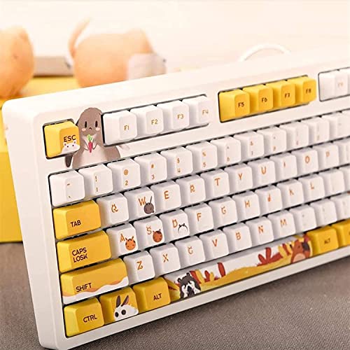 CMUNBBB USB Wired Mechanical Keyboard 104Keys Gaming Keyboard for Gaming and Typing,Compatible for Mac/PC/Laptop