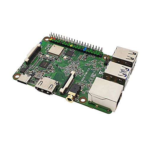 youyeetoo Rock PI 4 Model B SBC Basc RK3399 OP1 Onboard WLAN Bluetooth 5.0 (Rock Pi 4 Model B Plus 4GB LPDDR4 RAM onboard 64GB EMMC)