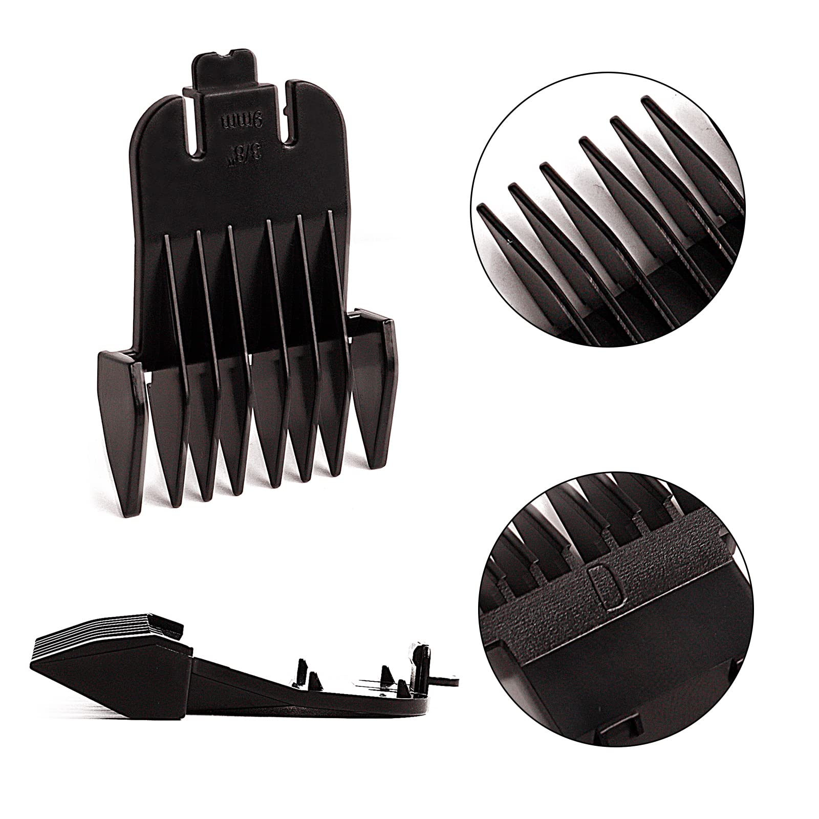 Guide Comb 1.5/3/6/9 MM for Andis SlimLine Pro Li D7 D8, 4-comb Set, Professional Hair Clipper Guards for SlimLine Pro Li D7 D8