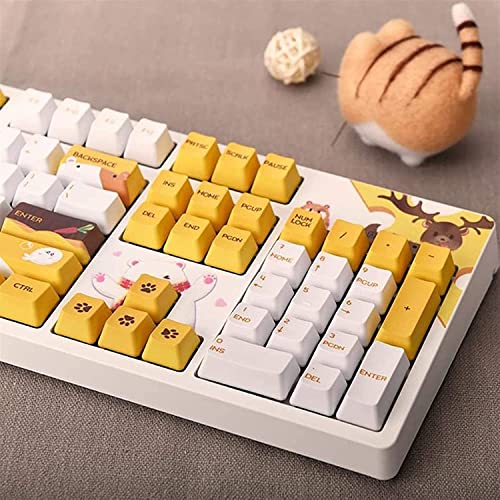 CMUNBBB USB Wired Mechanical Keyboard 104Keys Gaming Keyboard for Gaming and Typing,Compatible for Mac/PC/Laptop