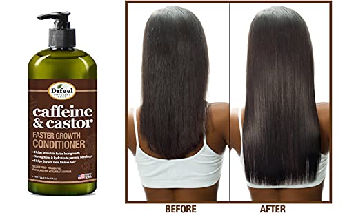 Difeel Caffeine & Castor Conditioner for Faster Hair Growth 33.8 oz.