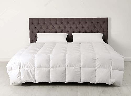 WHITEWRAP Down Alternative Comforter Queen | White | All Season Corner Duvet Tabs | Fluffy, Plush Microfiber Fill, Machine Washable, Duvet Insert | Stand Alone Comforter, Box Stitched