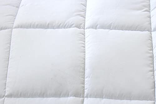WHITEWRAP Down Alternative Comforter Queen | White | All Season Corner Duvet Tabs | Fluffy, Plush Microfiber Fill, Machine Washable, Duvet Insert | Stand Alone Comforter, Box Stitched