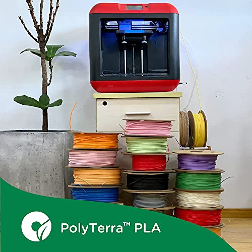 Polymaker Matte PLA Filament 1.75mm Black, 1.75 PLA 3D Printer Filament 1kg - PolyTerra 1.75 PLA Filament Matte Black 3D Printing Filament (1 Tree Planted)