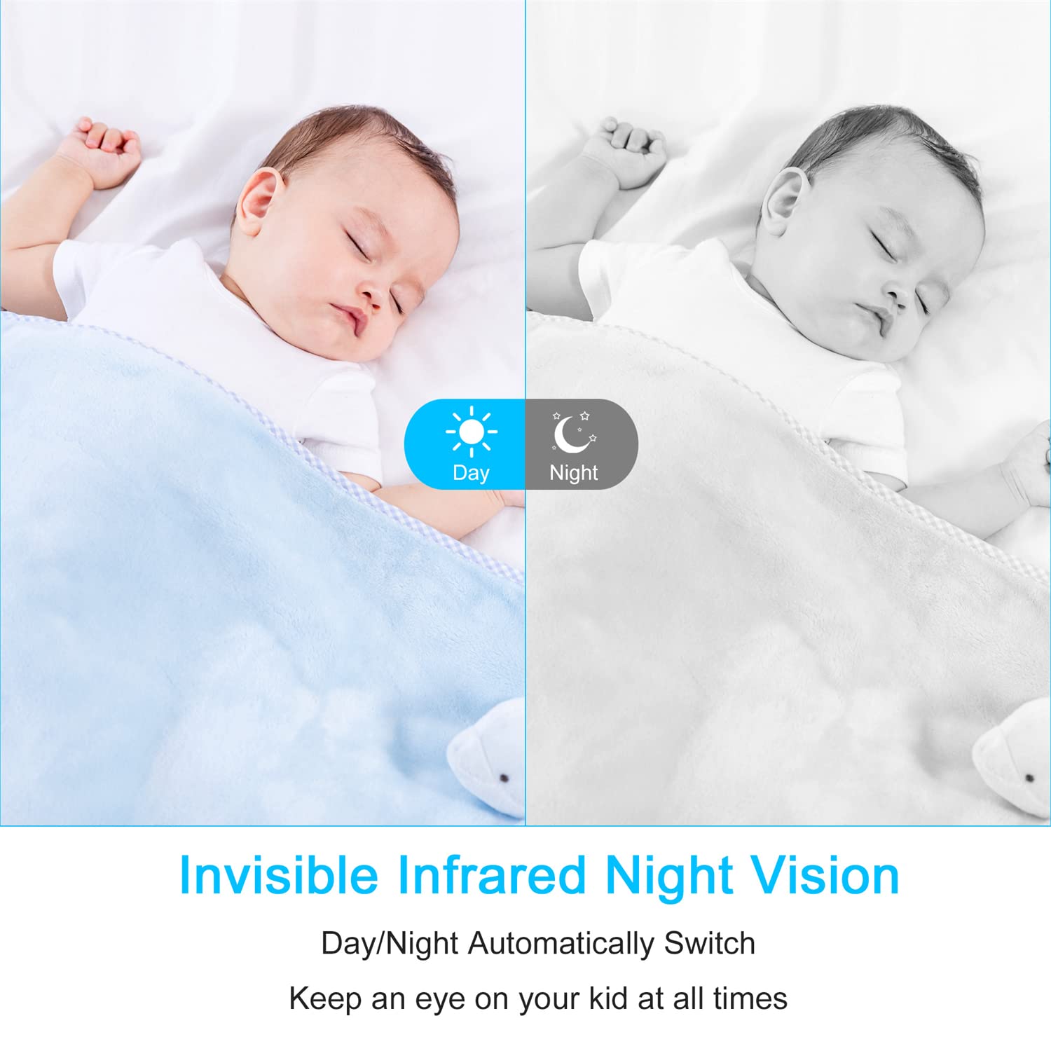 Sekery 5" 1080p Video Baby Monitor,Baby Registry Search
