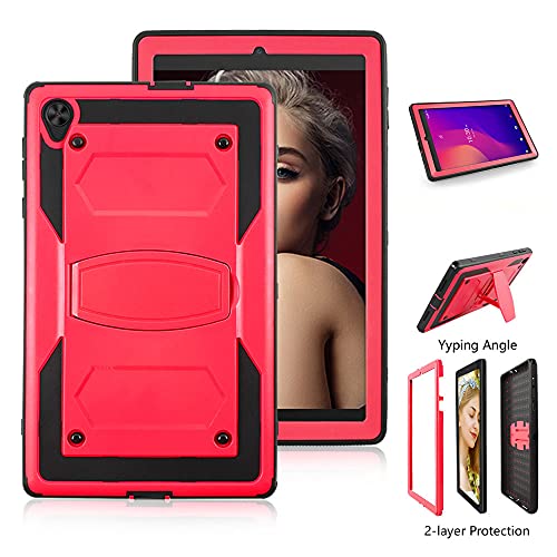 Mignova for Alcatel Joy Tab 2 8 inch 2020 Case Model 9032Z for Alcatel Joy Tab 2 Case for TCL Tab Model 9048S Tablet Case Built in Kickstand Shockproof Hard Back Protective Shell Case (Red)