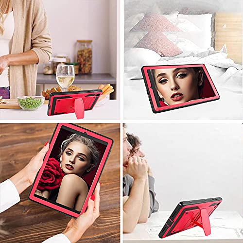 Mignova for Alcatel Joy Tab 2 8 inch 2020 Case Model 9032Z for Alcatel Joy Tab 2 Case for TCL Tab Model 9048S Tablet Case Built in Kickstand Shockproof Hard Back Protective Shell Case (Red)