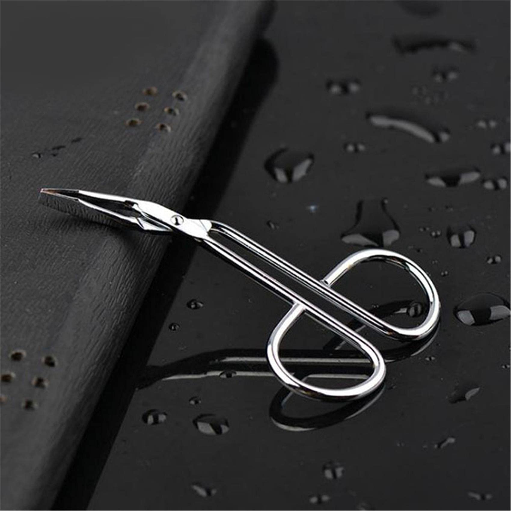 LZIYAN Stainless Steel Eyebrow Scissors Tweezers,Elbow Pliers Clip Scissors,Flat Tip Tweezers Hair Plucker