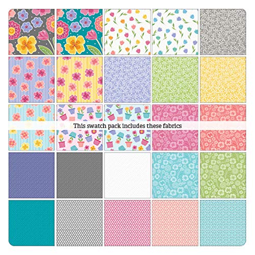 Cherry Guidry Full Bloom Strip-Pies 40 2.5-inch Strips Jelly Roll Benartex