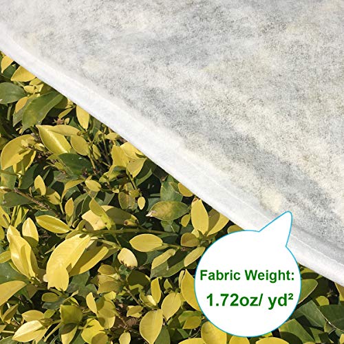 Plant Covers Frost Protection Bag Large Size Winter Drawstring Plant Covers Winter Reusable Plants Jacket for Fruit Tree Shrub Potted Plants (3 Pack 23.6"x31.49")