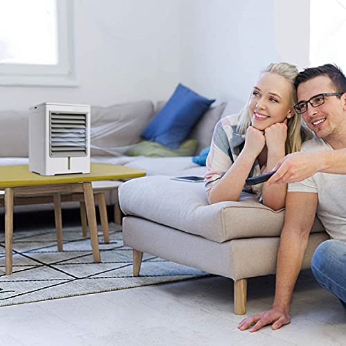Personal Air Cooler, Portable Evaporative Conditioner with 3 Speeds Touch Screen Cooling Fan, Air Conditioner Fan for Home, Room, Office, Car, Campingā¦