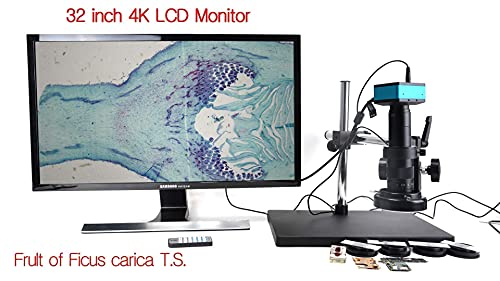 HAYEAR 4K UDH 2160P 1080P HDMI Industrial Microscope Camera for Machine PCB Board CPU Repair Soldering High Speed No Lag Portable Set