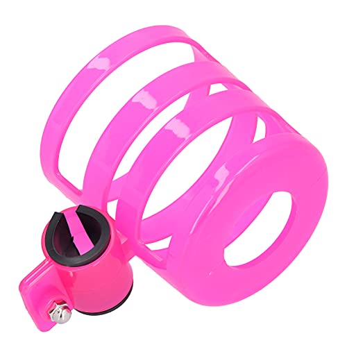 Stroller Cup Holder, Universal Cup Holder Stroller Water Bottle Holder Bike Water Bottle Holder Stroller Drink Holders for Stroller Bicycle Wheelchair(Pink)