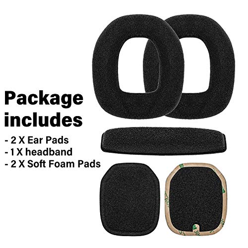 A50 Ear Pads Headband Compatible with Astro A50 a50 Gen 3 Gen 4 Gaming Headset I Replacement Ear Cushions I Velour (Not Suitable for Astro A50 Gen 1 Gen 2)