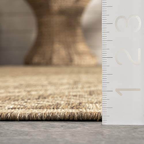 nuLOOM Landry Aztec Indoor/Outdoor Area Rug, 5' x 8', Beige