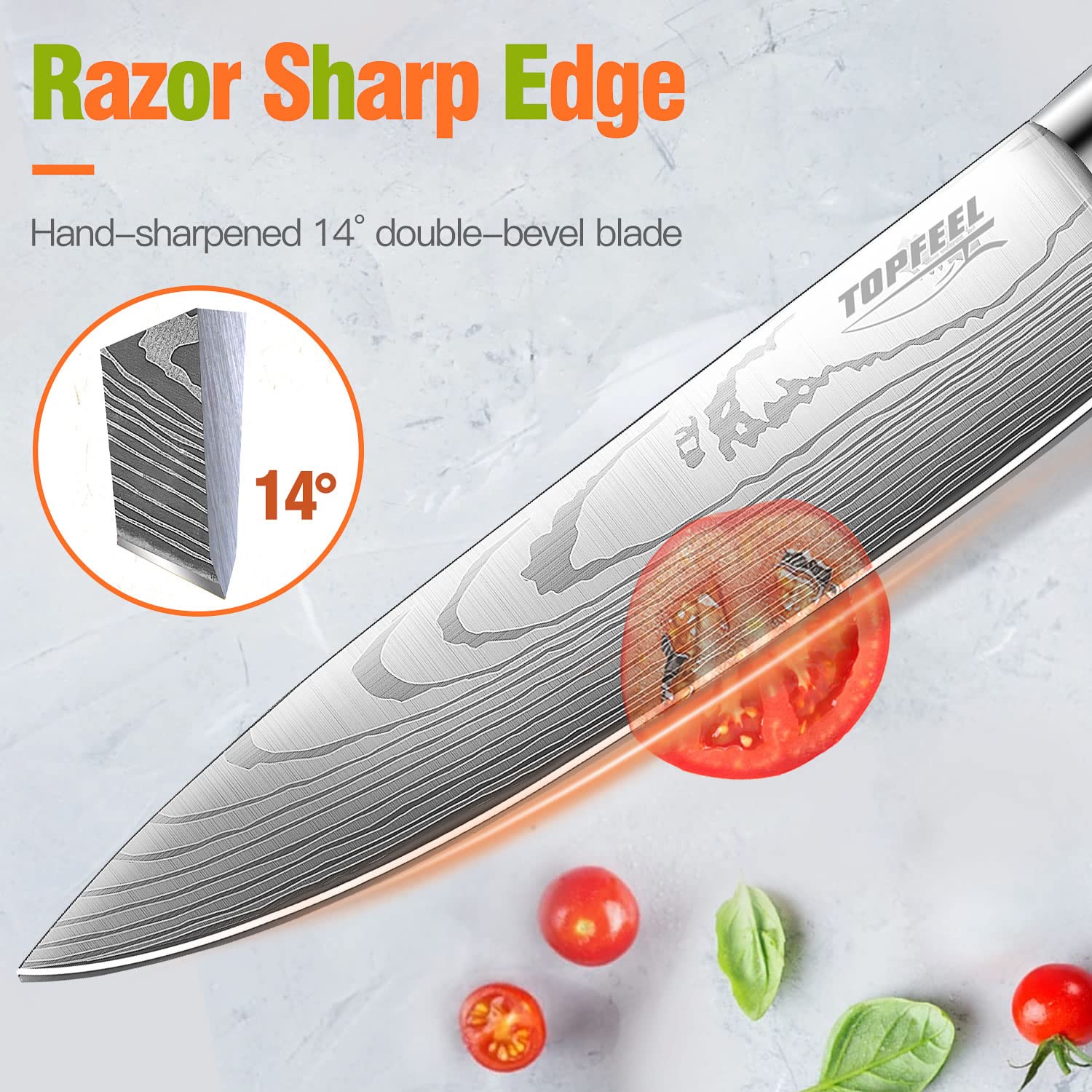 Professional Kitchen Chef Knife Set 7 PCS, 3.5-8 Inch Set Kitchen Knives with Sheath High Carbon Stainless Steel Ultra Sharp Japanese Knives Set for Kitchen with Ergonomic Wood Handle and Gift Box
