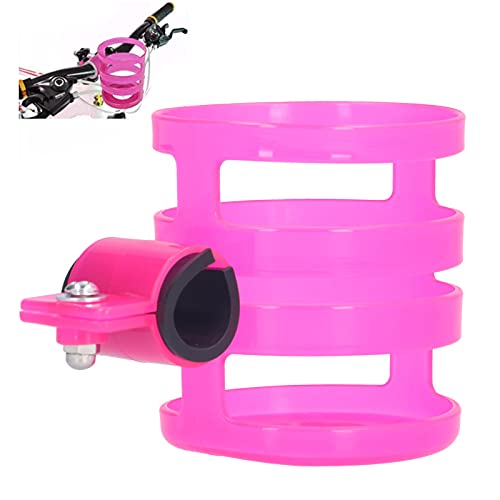 Stroller Cup Holder, Universal Cup Holder Stroller Water Bottle Holder Bike Water Bottle Holder Stroller Drink Holders for Stroller Bicycle Wheelchair(Pink)