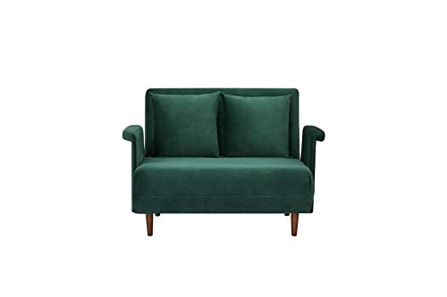 GIA Furniture Home Series Convertible Loveseat, Green
