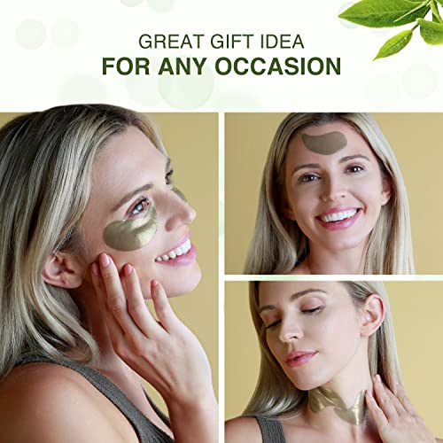 COBOR Under Eye Patches (60 Pcs), Hydrolyzed Collagen Under Eye Masks for Dark Circles and Puffiness with Seaweed and Tea Tree Extract, Eye Pads for Anti Wrinkle, Eye Bags, Moisturizing