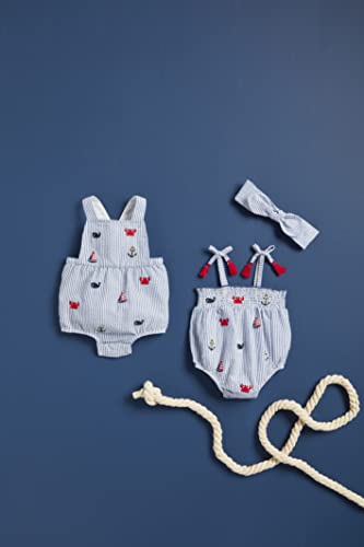 Mud Pie baby boys No Sleeves Mud Pie Seersucker Bubble Sail 6 9 Months, Sail, Size 6-9M US