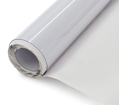 lovemyfabric 25 Yard ROLL of Super Clear All Purpose Recyclable Vinyl - 4 Gauge 25 Yards X 54 INCHES Extra Durable Perfect for Outdoor/Indoor ENCLOSURES, Protective Furniture Covering and TABLECLOTHS