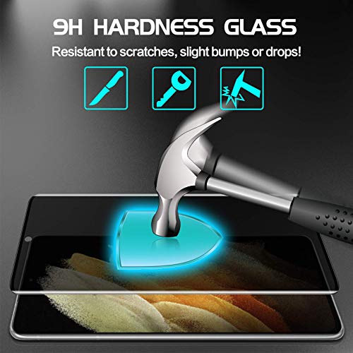 [2 Pack] YWXTW for Galaxy S21 Ultra Privacy Screen Protector, Tempered Glass Anti-Spy 9H Hardness Film for Samsung Galaxy S21 Ultra 6.8”, 3D Curved Edge Easy Install [Don’t Support Fingerprint Unlock]