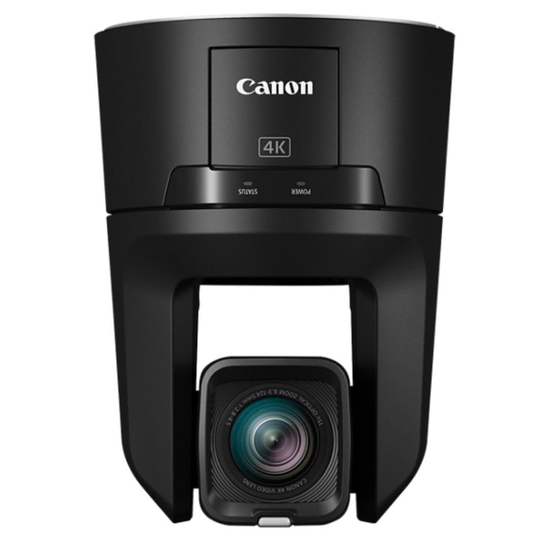 Canon CR-N500 Pro PTZ Camera BK 15x Optical Zoom lens, 1” 4K 30p Dual Pixel AF Sensor, 3G-SDI, HDMI, IP Video Out, NDI|HX2, SRT- Church, Live Events, Streaming Conference, Classroom, Esports, Vlogging