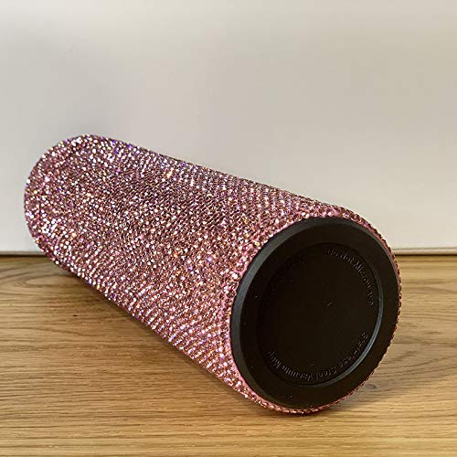 JHJHG 500ml Bling Rhinestone Thermos Bottle,Stainless Steel Thermos Cup,Diamond Vacuum Flask Thermo Water Bottle,Reusable Stainless Steel Water Bottle (Gold B)