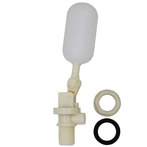 NC 3PCS Water Float Valve with Adjustable Arm, Automatic 3/4 Float Ball Valve with Water Level Shut Off for Water Tank Pond Livestock Horse Cattle Goat Sheep Pig Dog Waterer